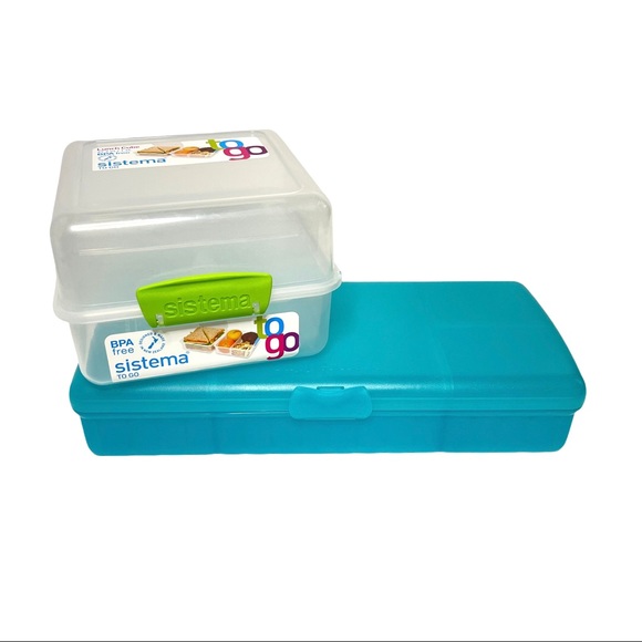 Kitchen | New Tupperware Onthego Lunch Container Sistema Lunch Cube ...